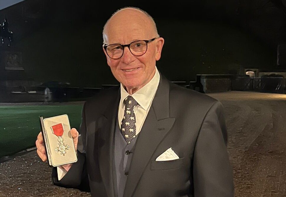 Hugh Crabtree receives his MBE at Windsor Castle - Pig World